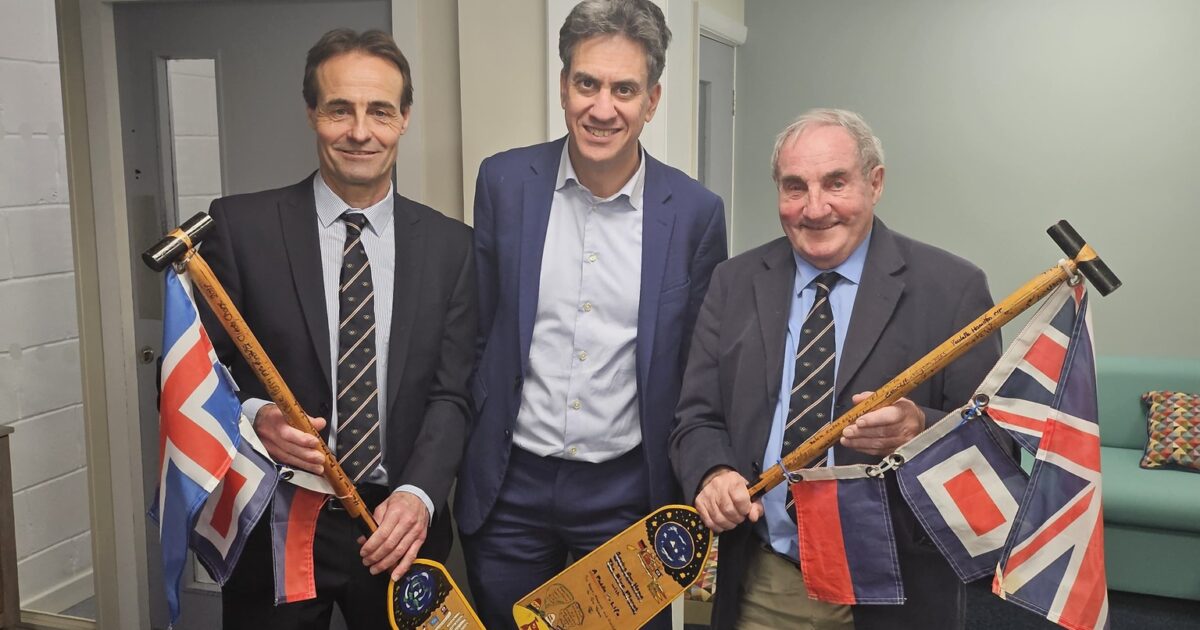 Meeting with David Train – ‘Paddle for Life’ - Ed Miliband